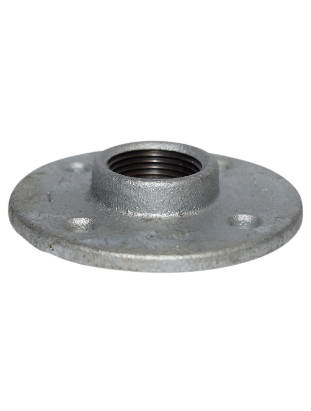 1" NPT Threaded Floor Flange Galvanized Malleable Iron