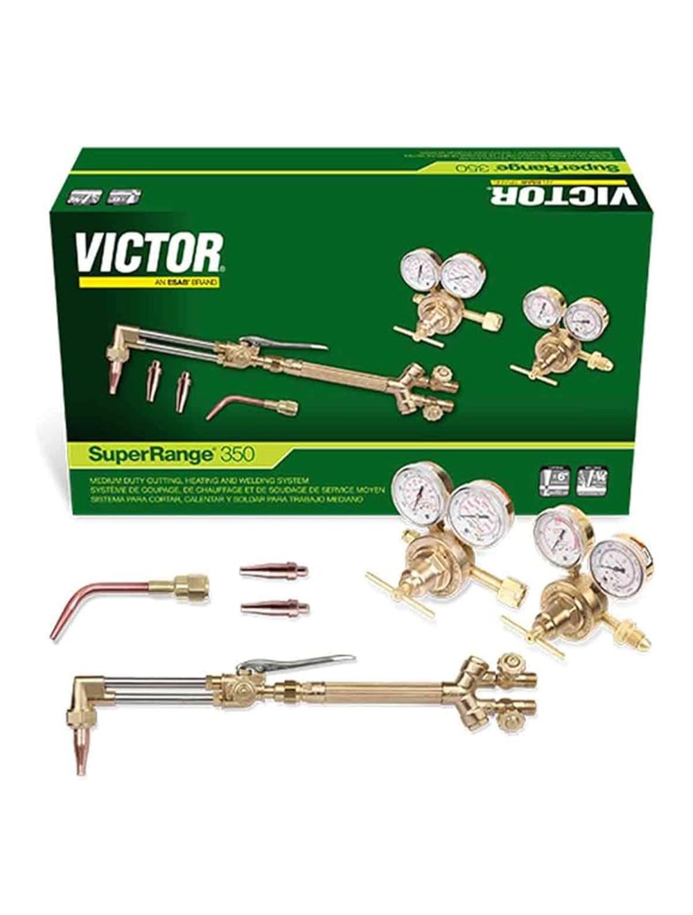 victor 0384-3696 Super Range 450R with Regulators Cutting Torch Kit