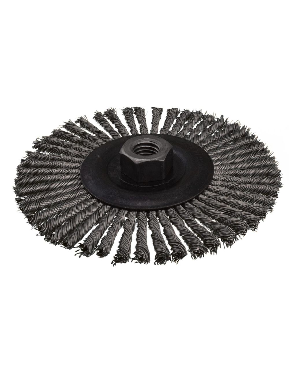 Sait 06383 6" x 0.020" x 5/8"-11 Stainless Steel Stringer Bead Wire Wheel