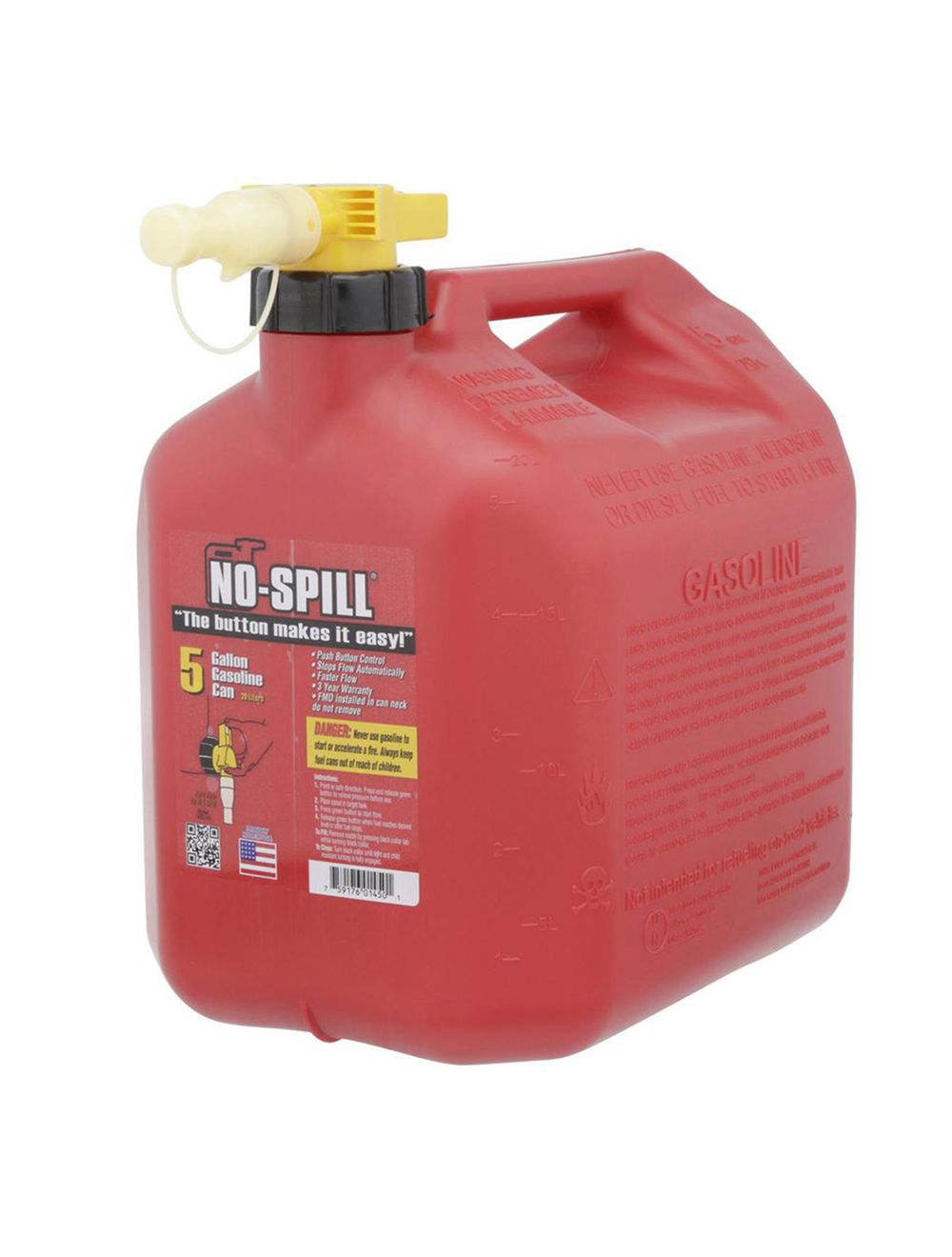 No-Spill 1450 Plastic Gas Can (5 Gallon)