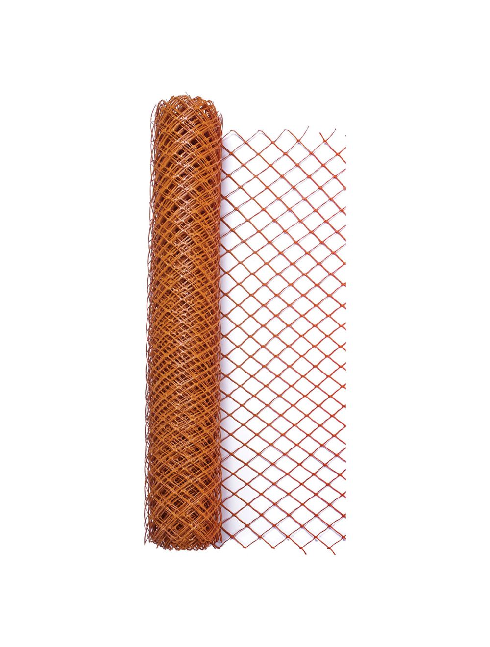 4' x 100' Orange Diamond Link Fence