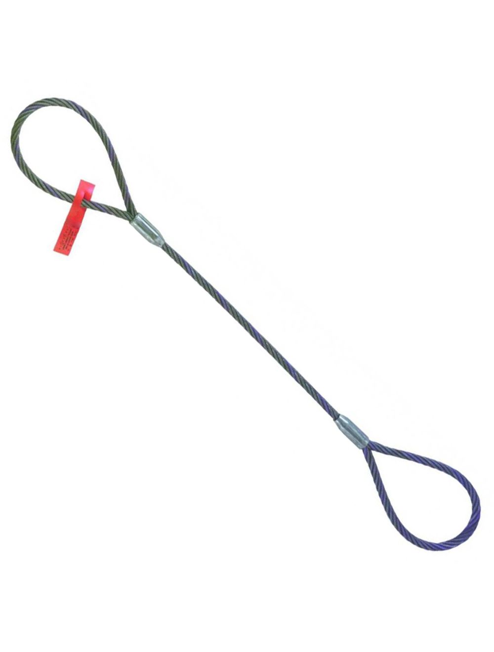 Lift-All 14EEX6 1/4" x 6' Permaloc Eye to Eye Wire Rope Sling