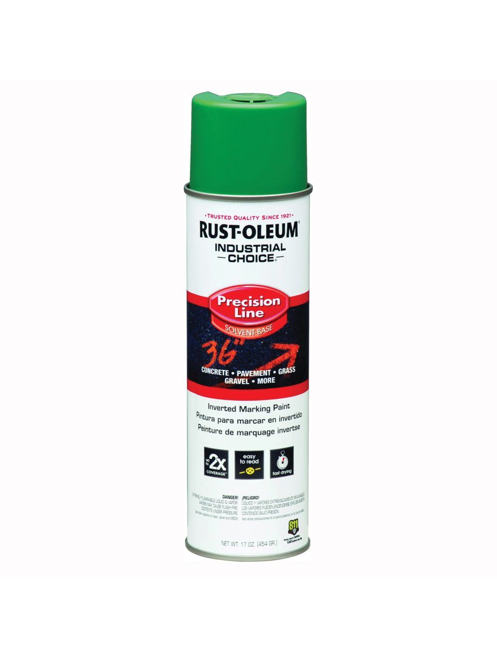Rust-Oleum 1634838 17 oz. M1600 System SB Precision Line Marking Paint ...