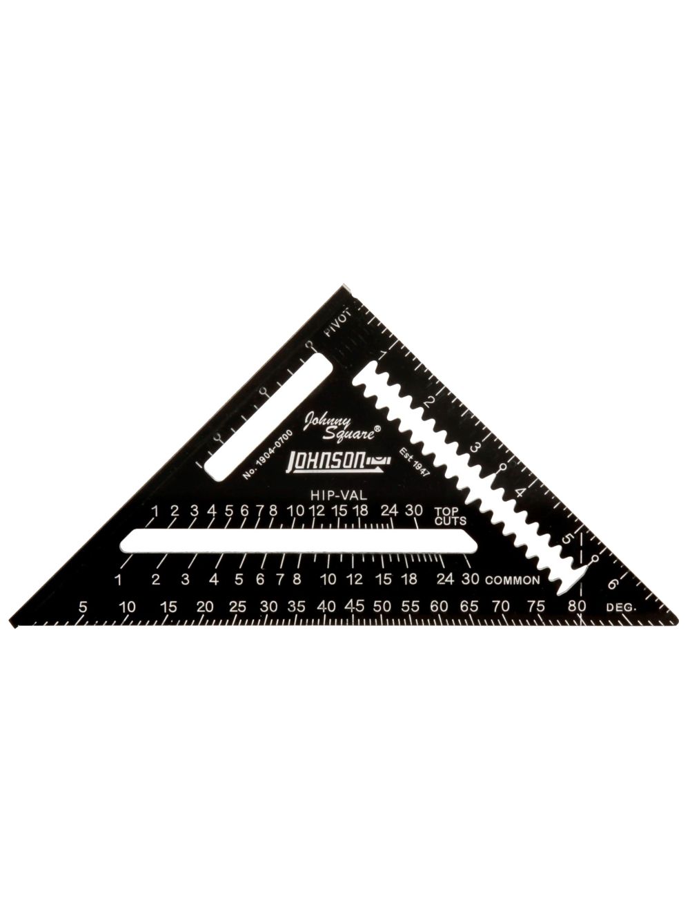 Johnson 7" Professional Aluminum Rafter Square