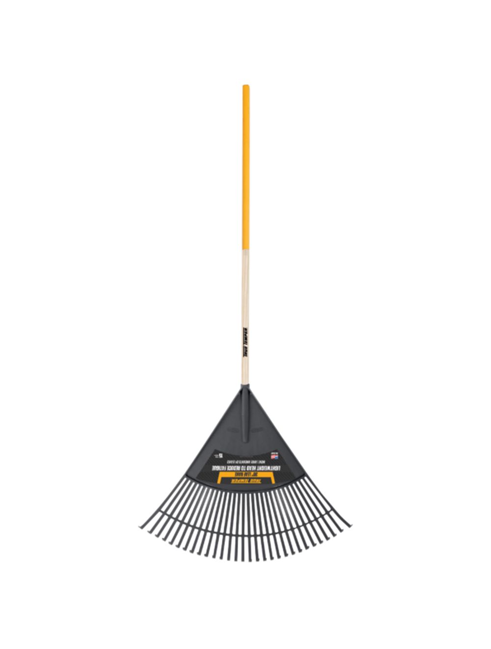 True Temper 1922800 30" Poly Leaf Rake With Cushion Grip On Hardwood Handle