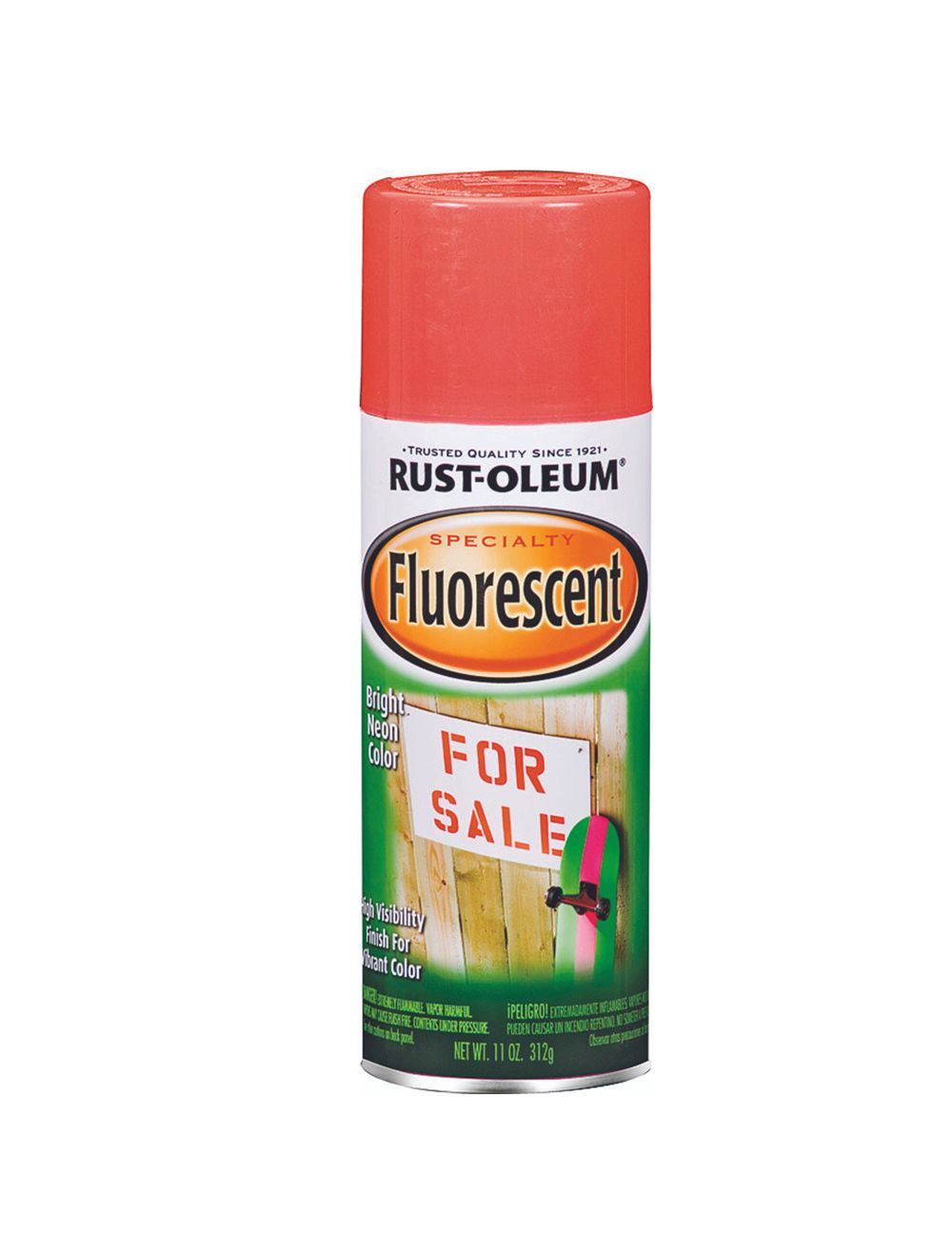 Rust-Oleum 1955830 11 oz. Fluorescent Red-Orange Spray Paint