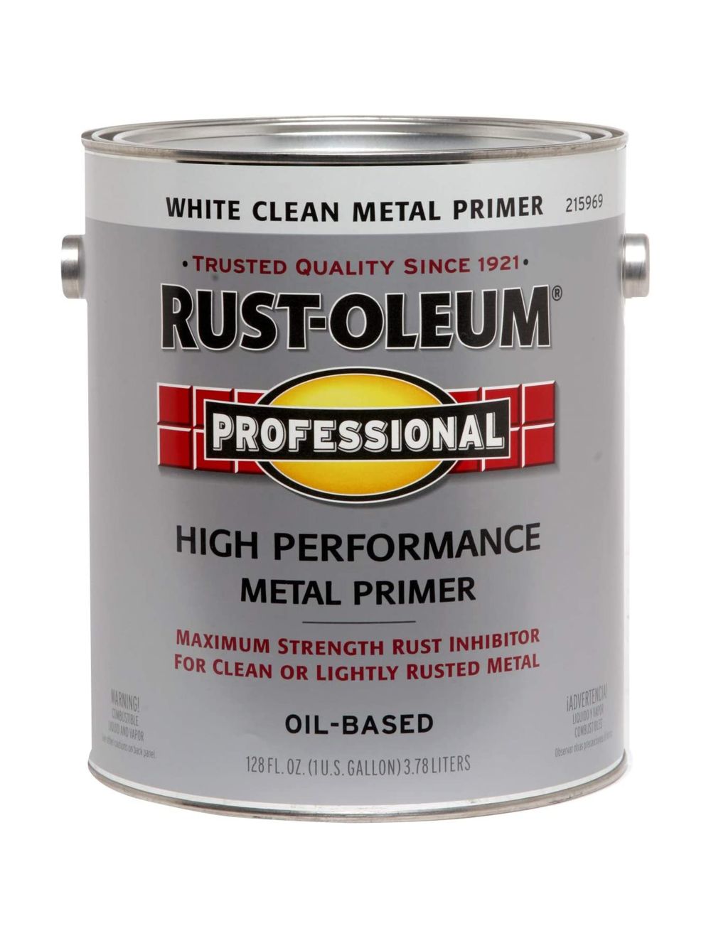 Rust-Oleum 215969 1 Gallon White Clean Professional Metal Primer
