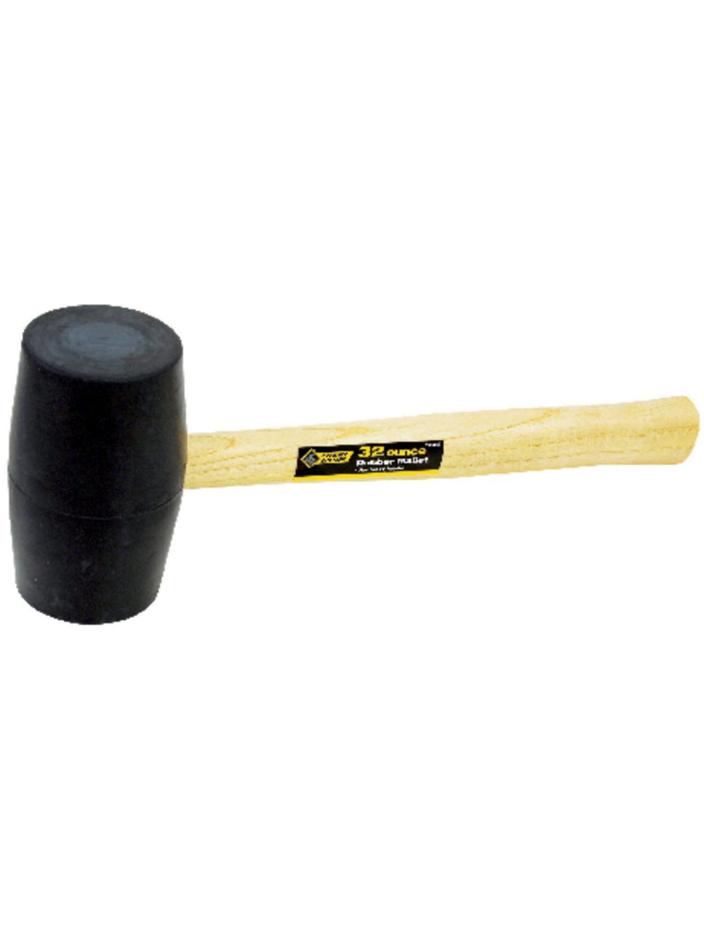 Steel Grip 2260099 32 oz Rubber Mallet With Wood Handle