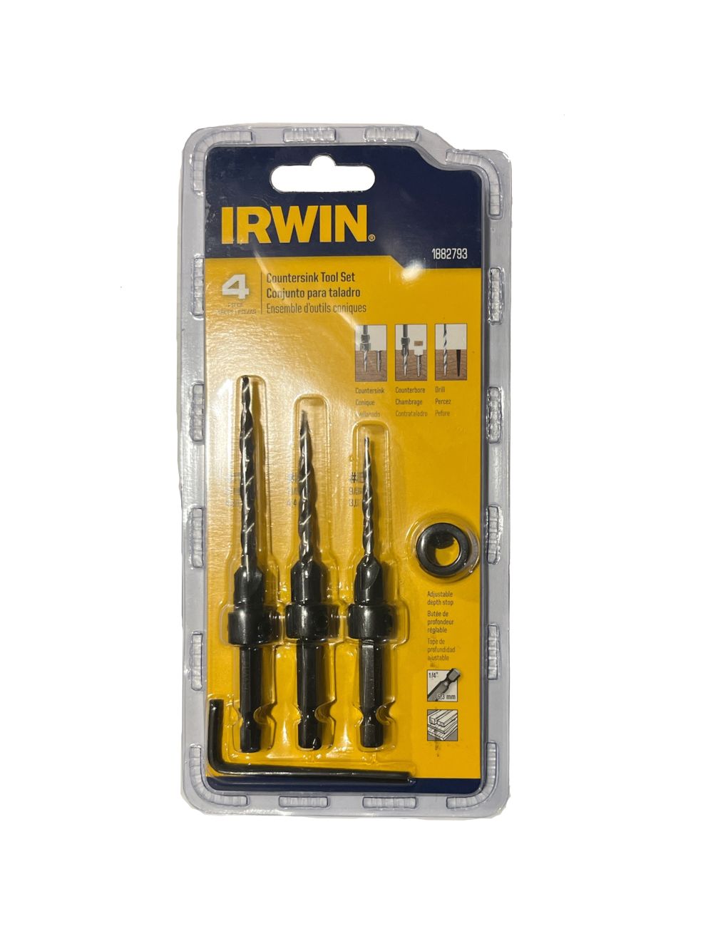 Irwin Wood Countersink Set - 4 Piece
