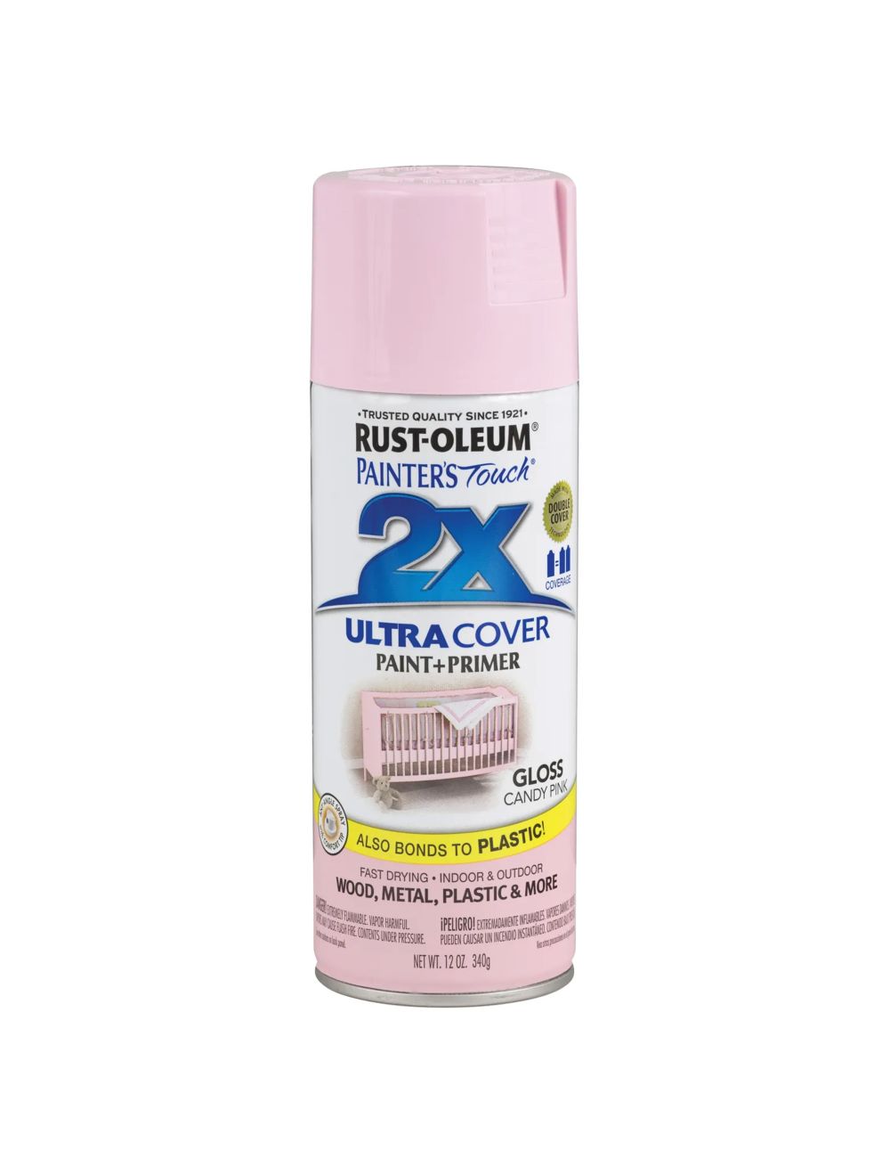Rust-Oleum 12 oz. Painters Touch 2x Ultra Cover Gloss Candy Pink Spray ...