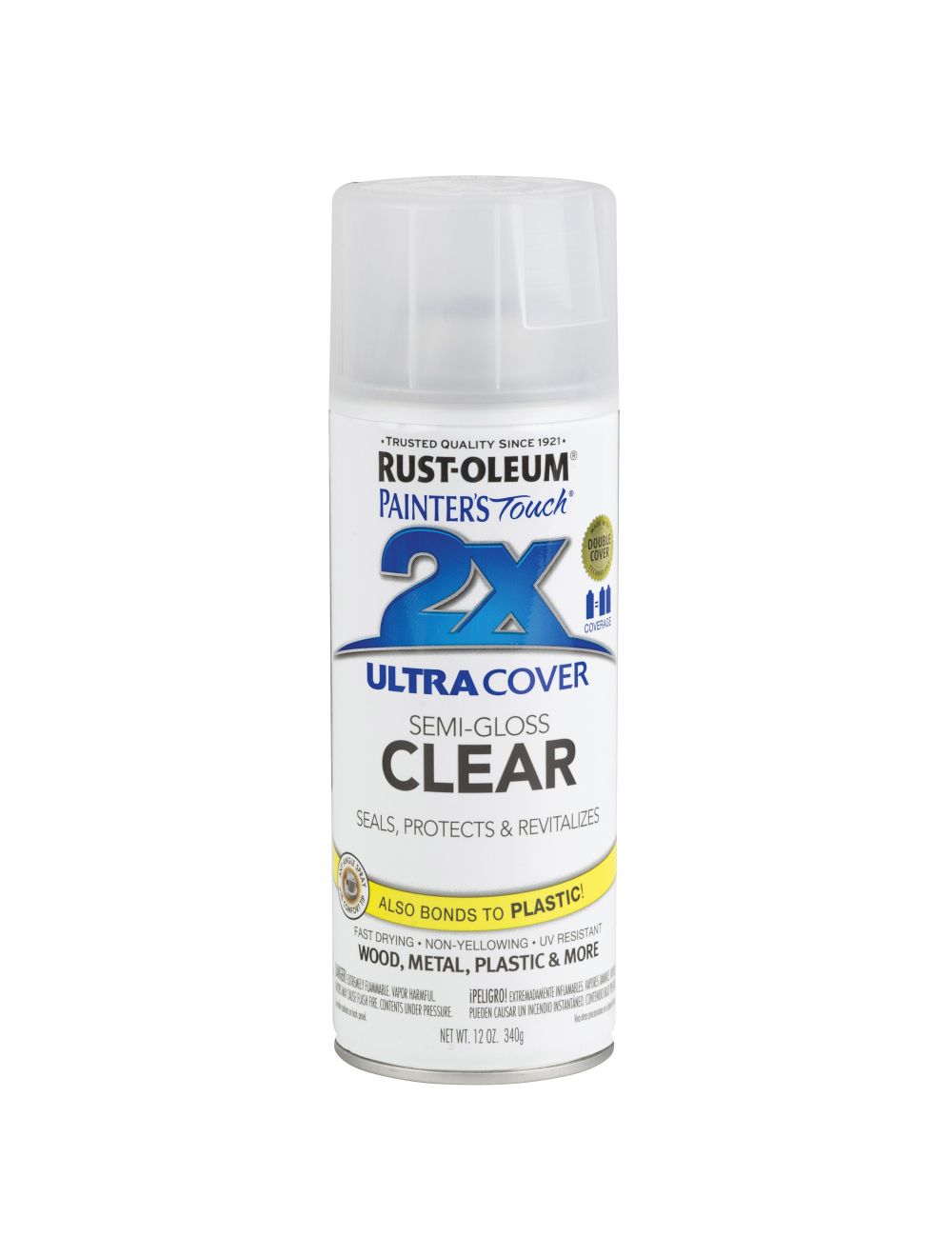 Rust-Oleum 249859 12 oz. Painters Touch 2x Ultra Cover Semi-Gloss Clear ...