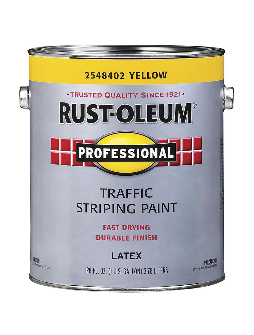 Rust-Oleum 2548402 1 Gallon Professional Traffic Yellow Striping Paint