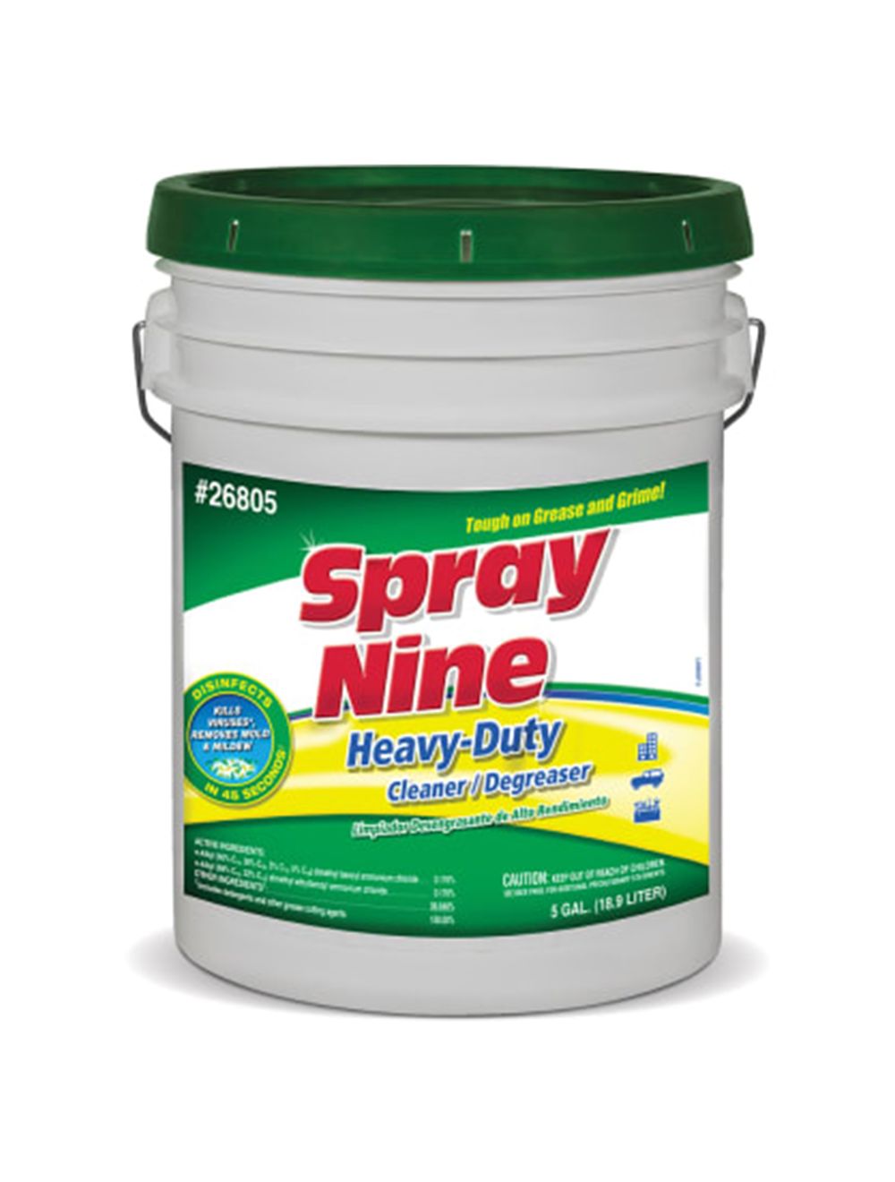 Spray Nine 26805 Heavy Duty Cleaner & Degreaser & Disinfectant 5 Gal. Pail