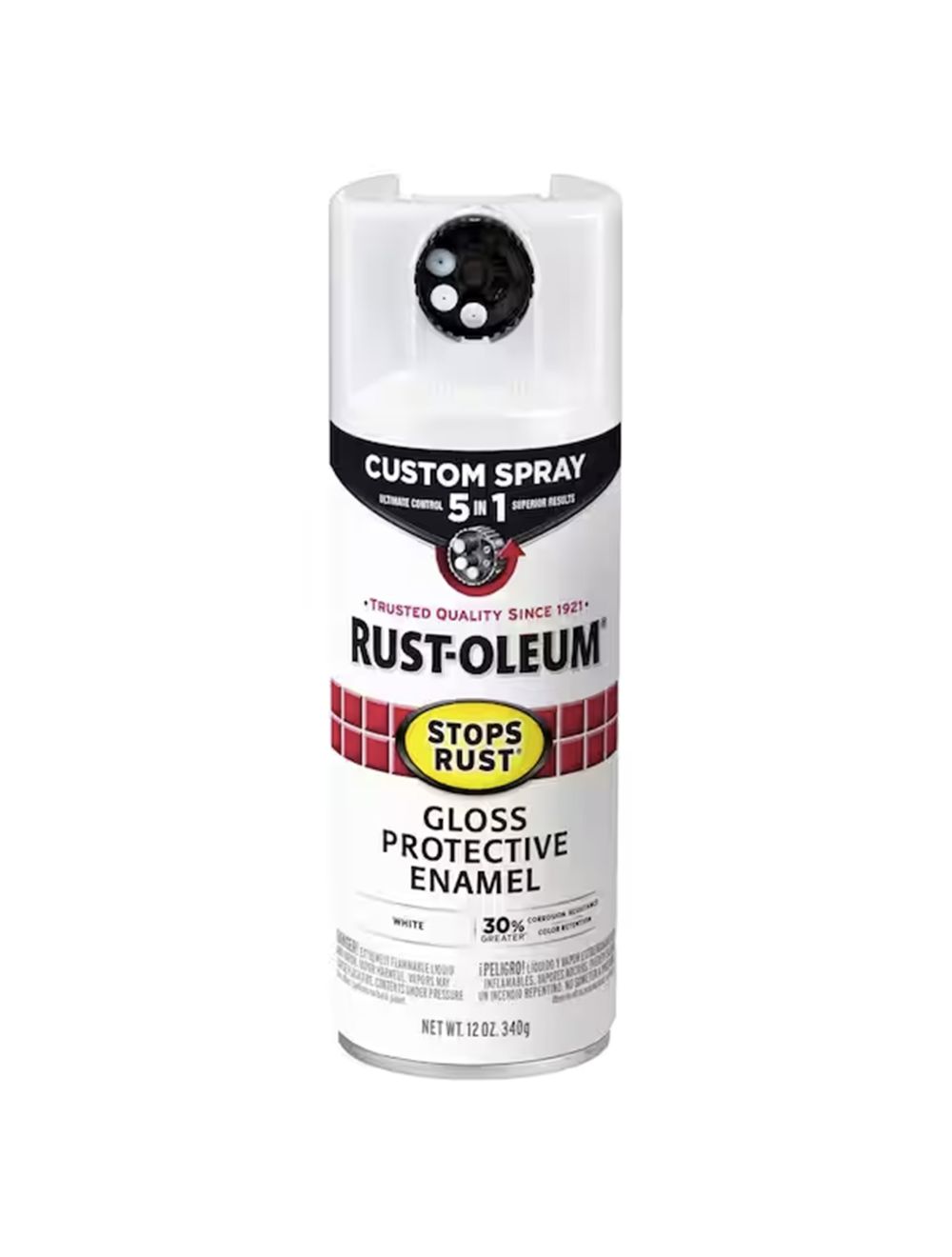 Rust-Oleum 376886 12 oz. Protective Enamel Gloss White Spray Paint With ...