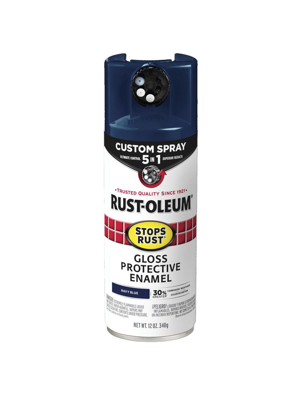 Rust-Oleum 376904 12 oz. Protective Enamel Gloss Navy Blue Spray Paint ...