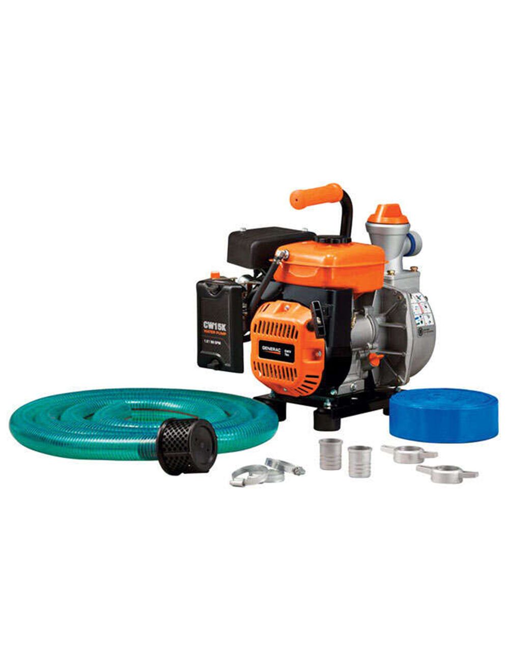 Generac 6821 1-1/2" 3 HP Aluminum Gas Clean Water Pump