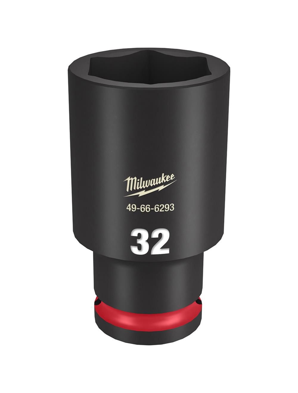 Milwaukee 49-66-6293 SHOCKWAVE Impact Duty 1/2" Drive 32MM Deep 6 Point ...