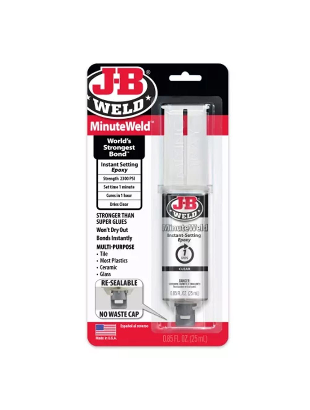 J-B Weld 50101 Minuteweld Syringe