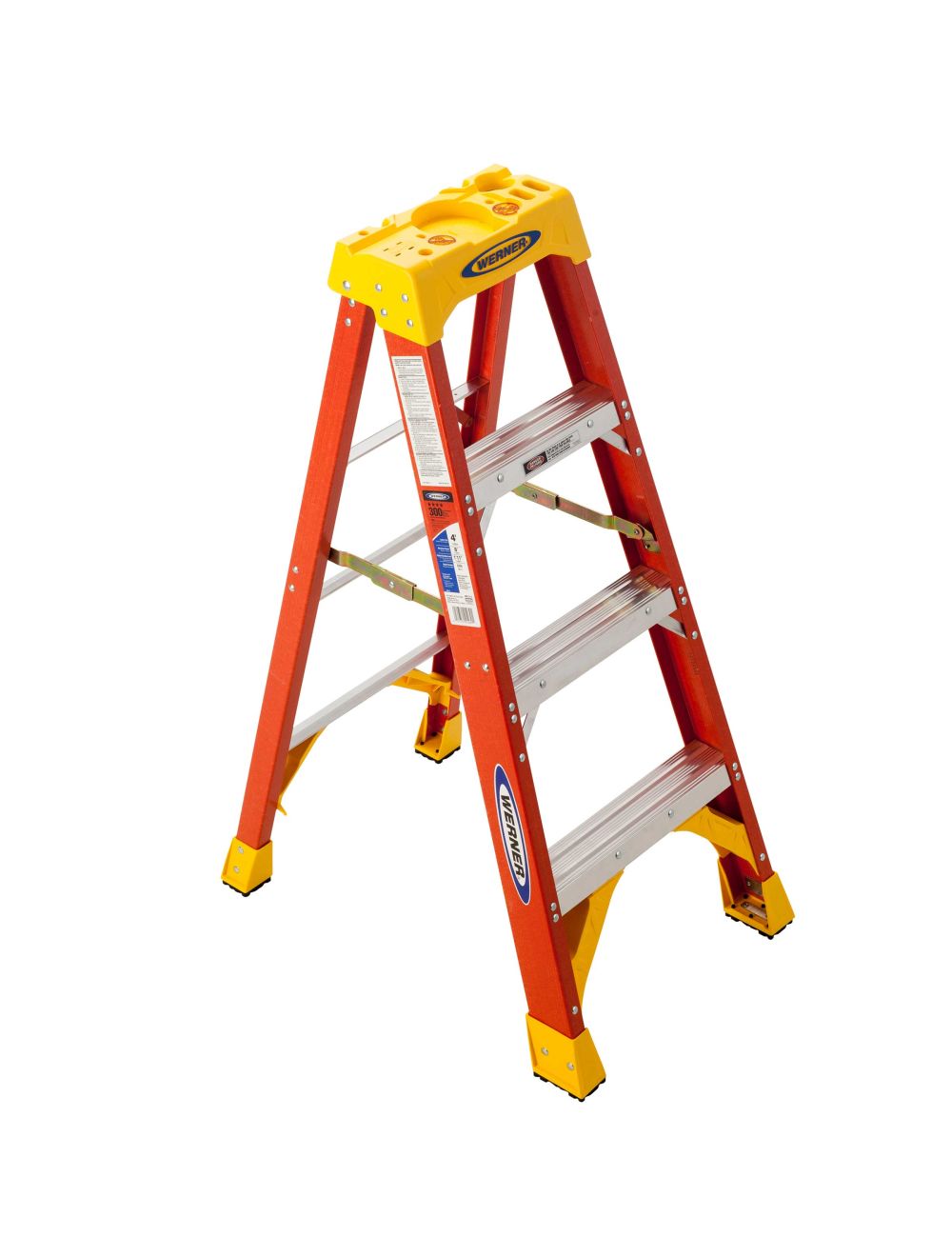 Werner 6204 Type IA Fiberglass 4 ft Step Ladder