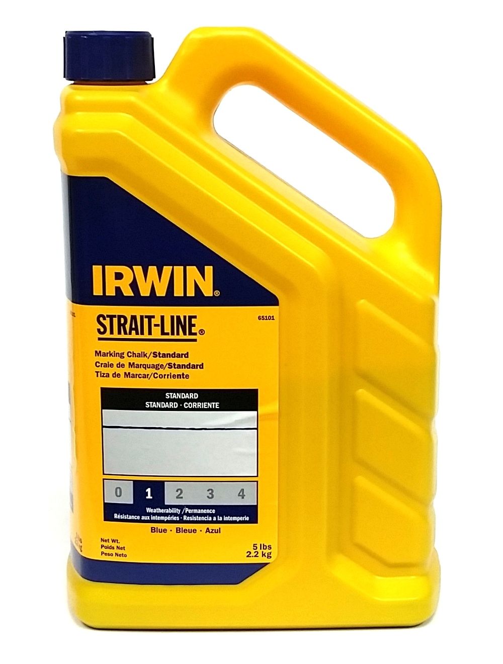 Irwin 65101 5 lb Blue Strait-Line Standard Marking Chalk
