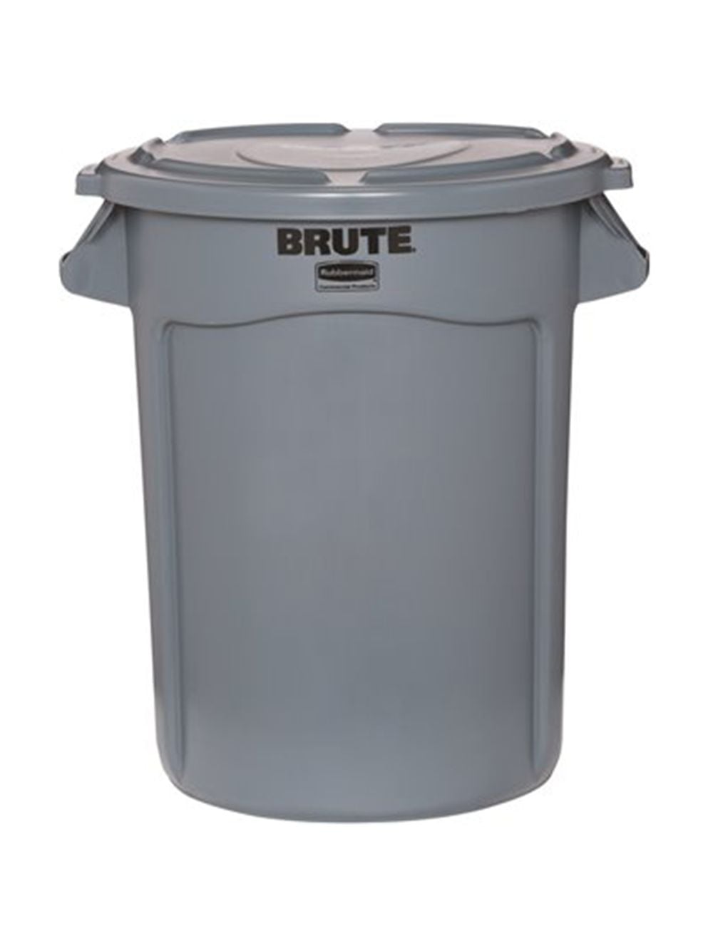 Rubbermaid Brute 32 Gal. Grey Round Vented Trash Can With Lid