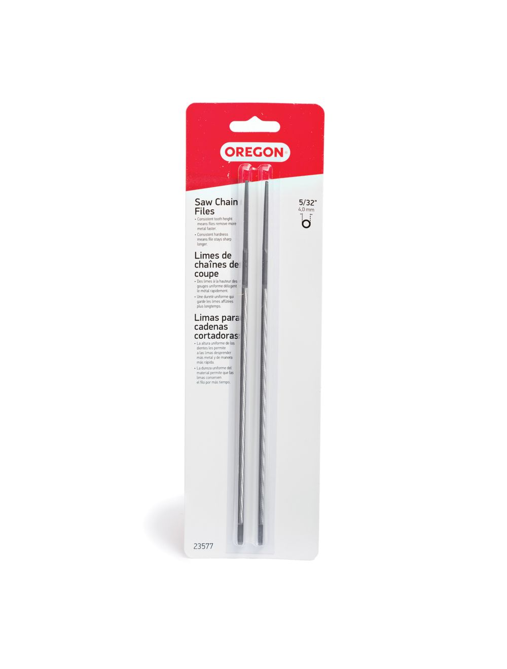 5/32" Round Chainsaw File - 2 Pack