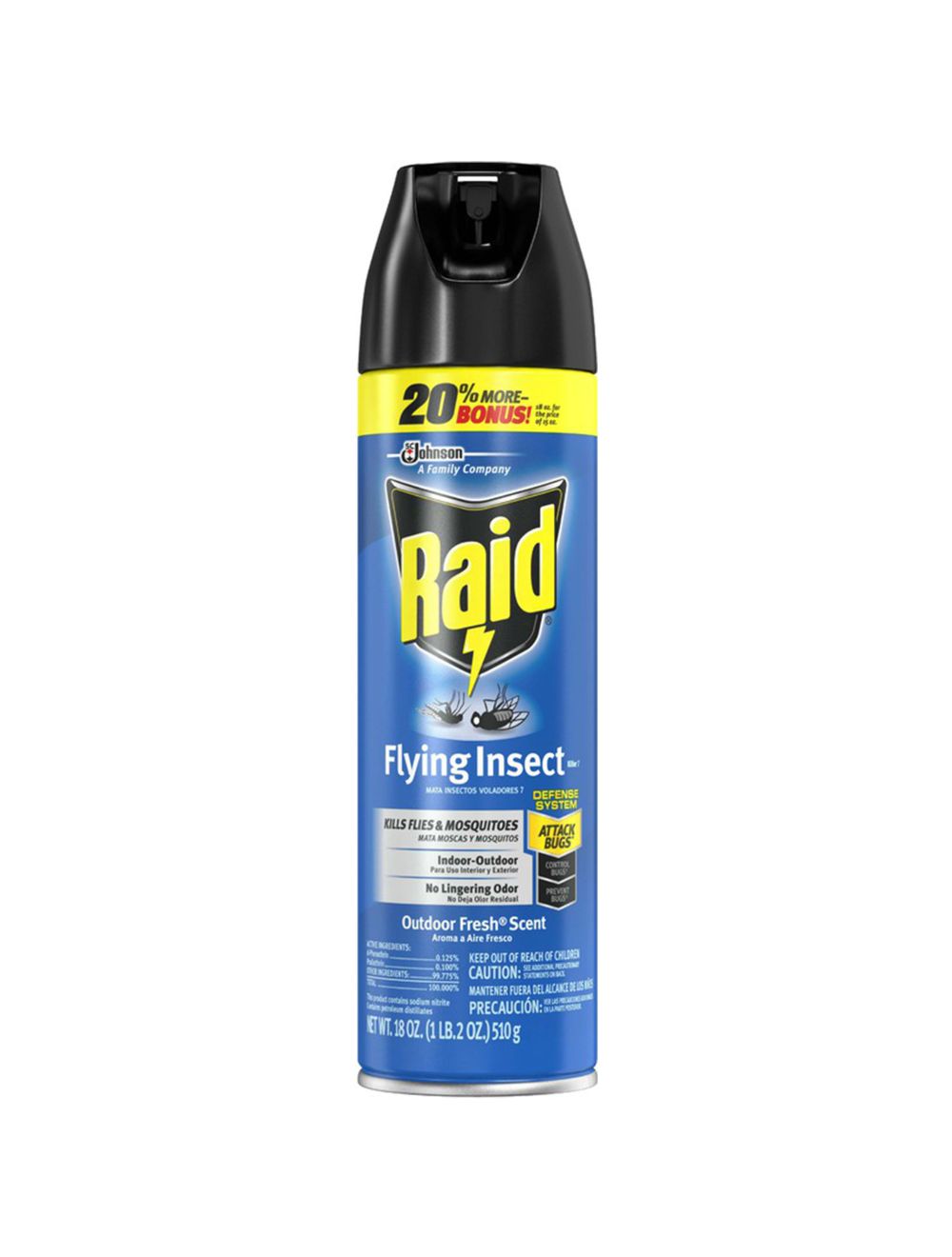 Raid 81666 18 oz. Flying Insect Killer Aerosol