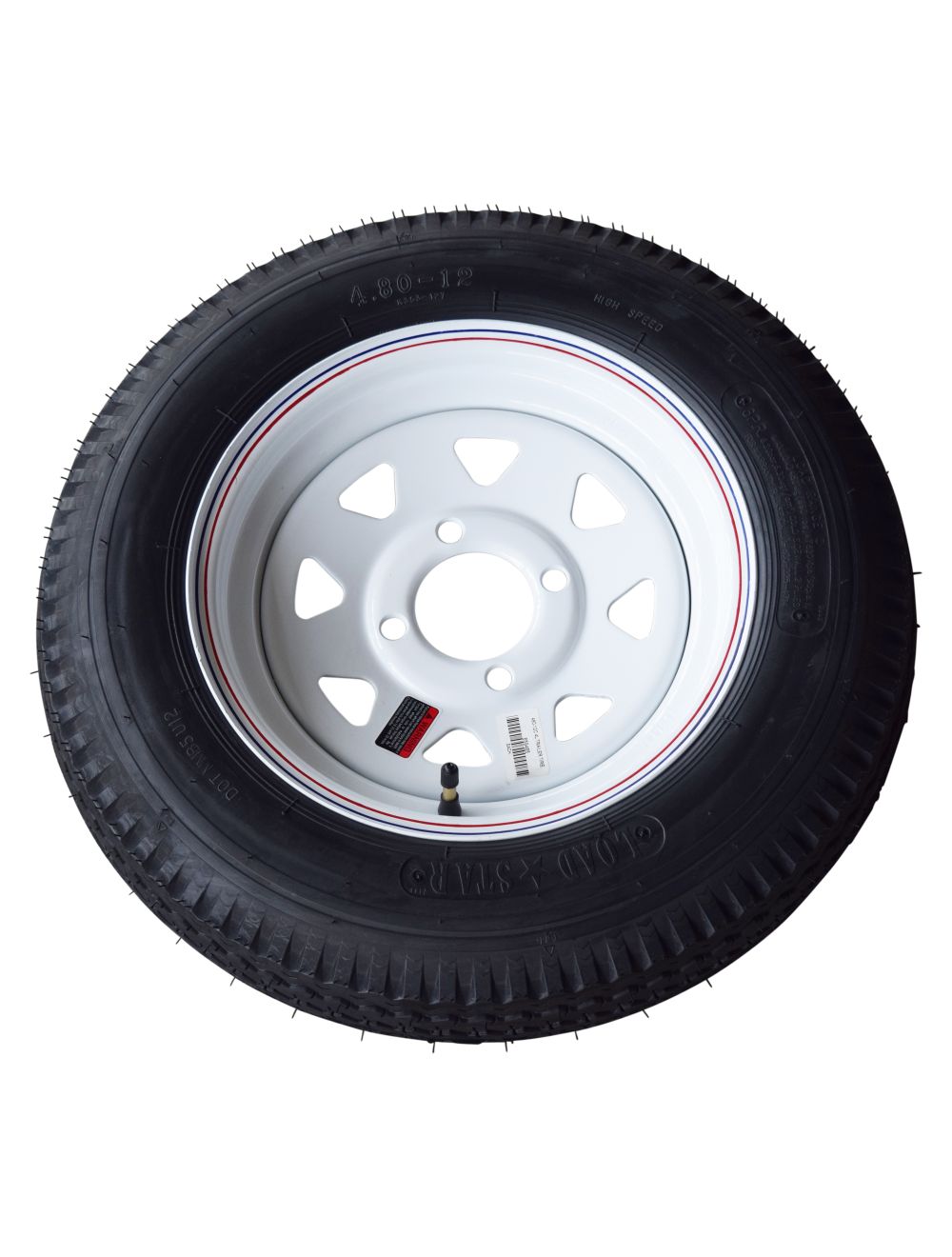 12" 480-12C 4-Lug Bias Ply Trailer Tire
