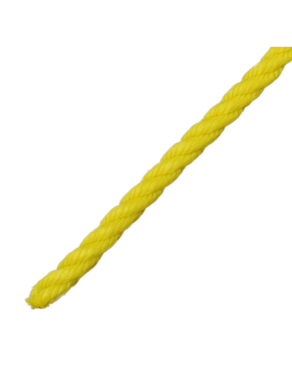 1/2" x 100' 3-Strand Twisted Yellow Monofilament Polypropylene Rope