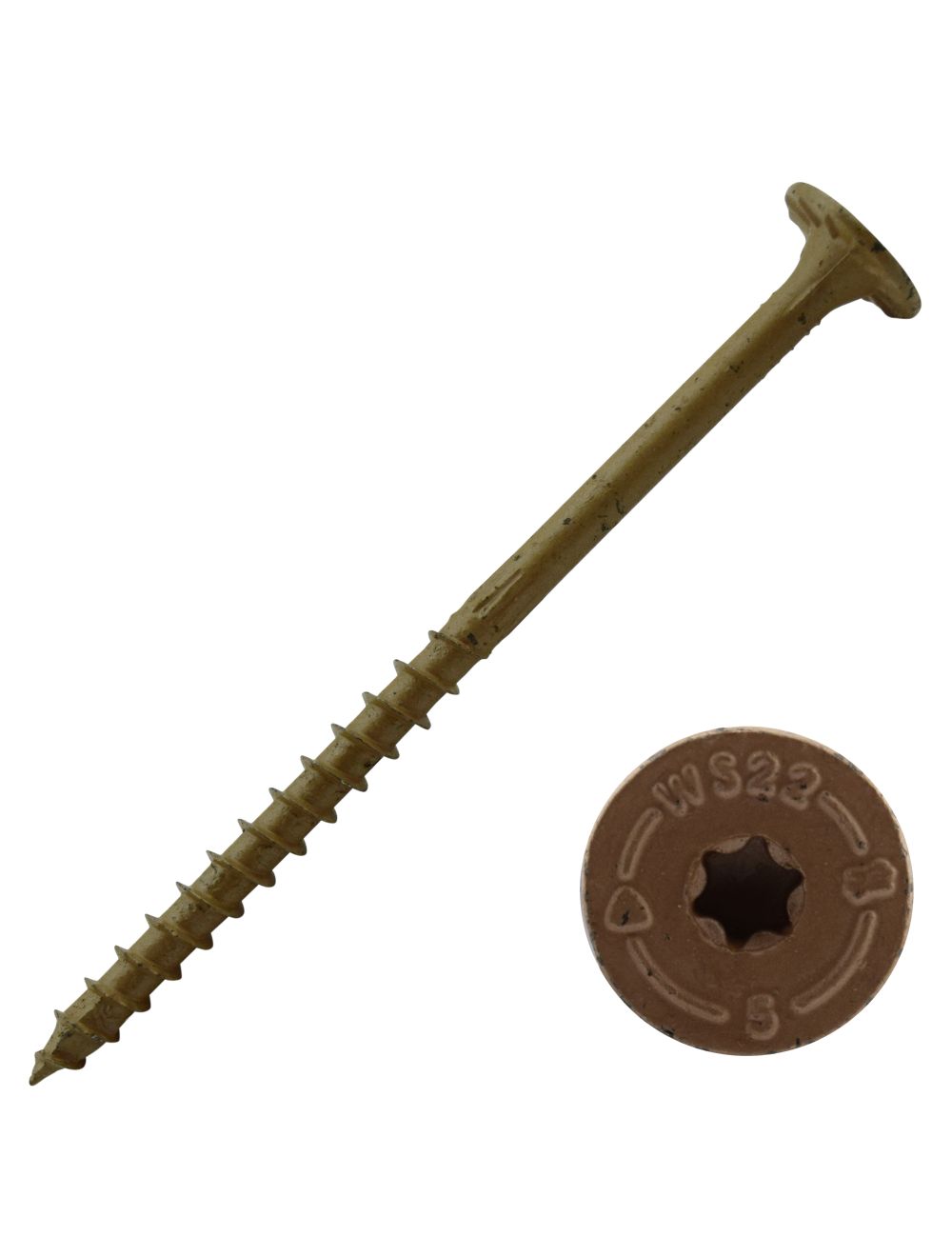 Simpson 0.220" x 6" Low Profile Head SDWS Timber Screw Double-Barrier ...