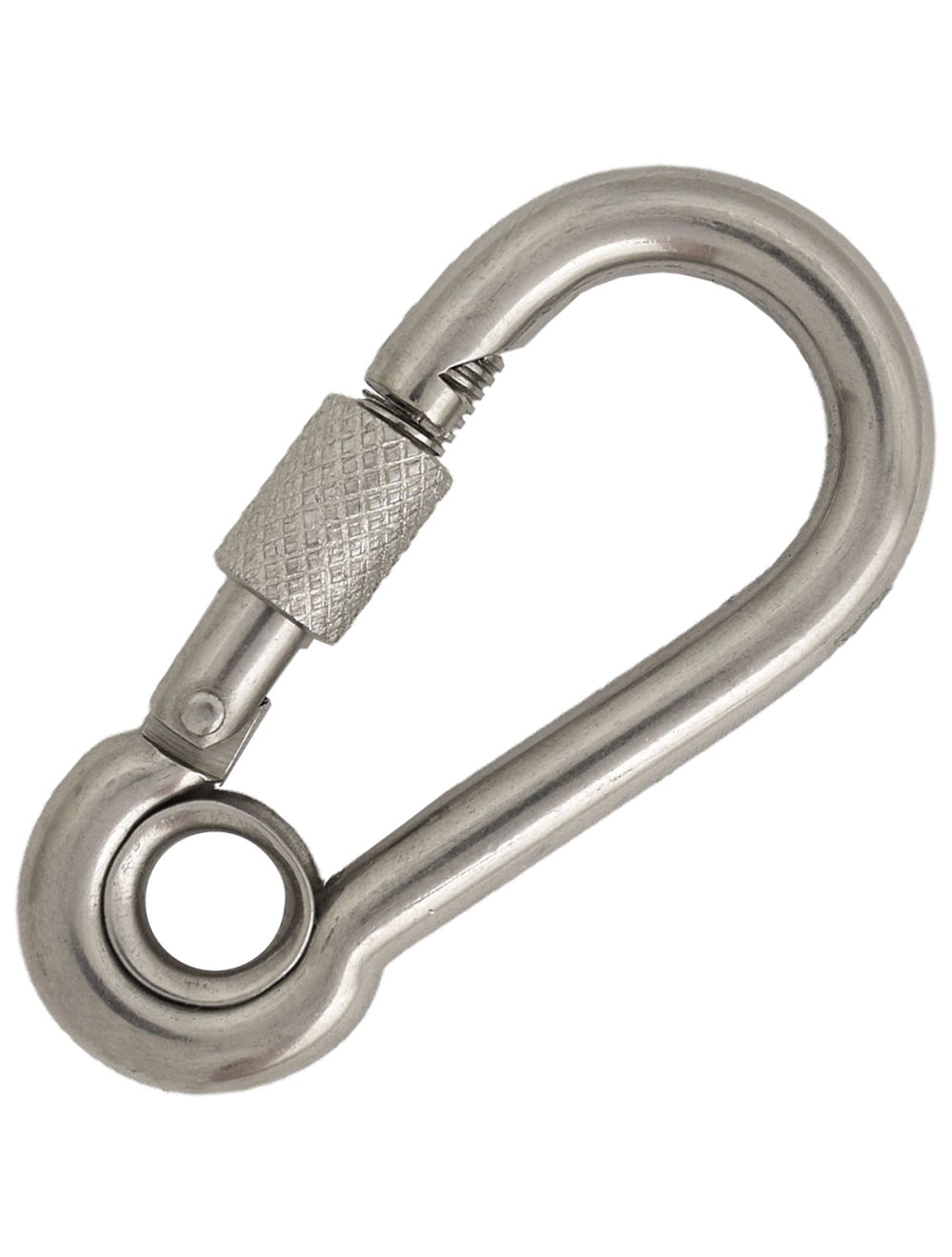 5/16" Stainless Steel Carabiner Snap Hook with Locking Screw