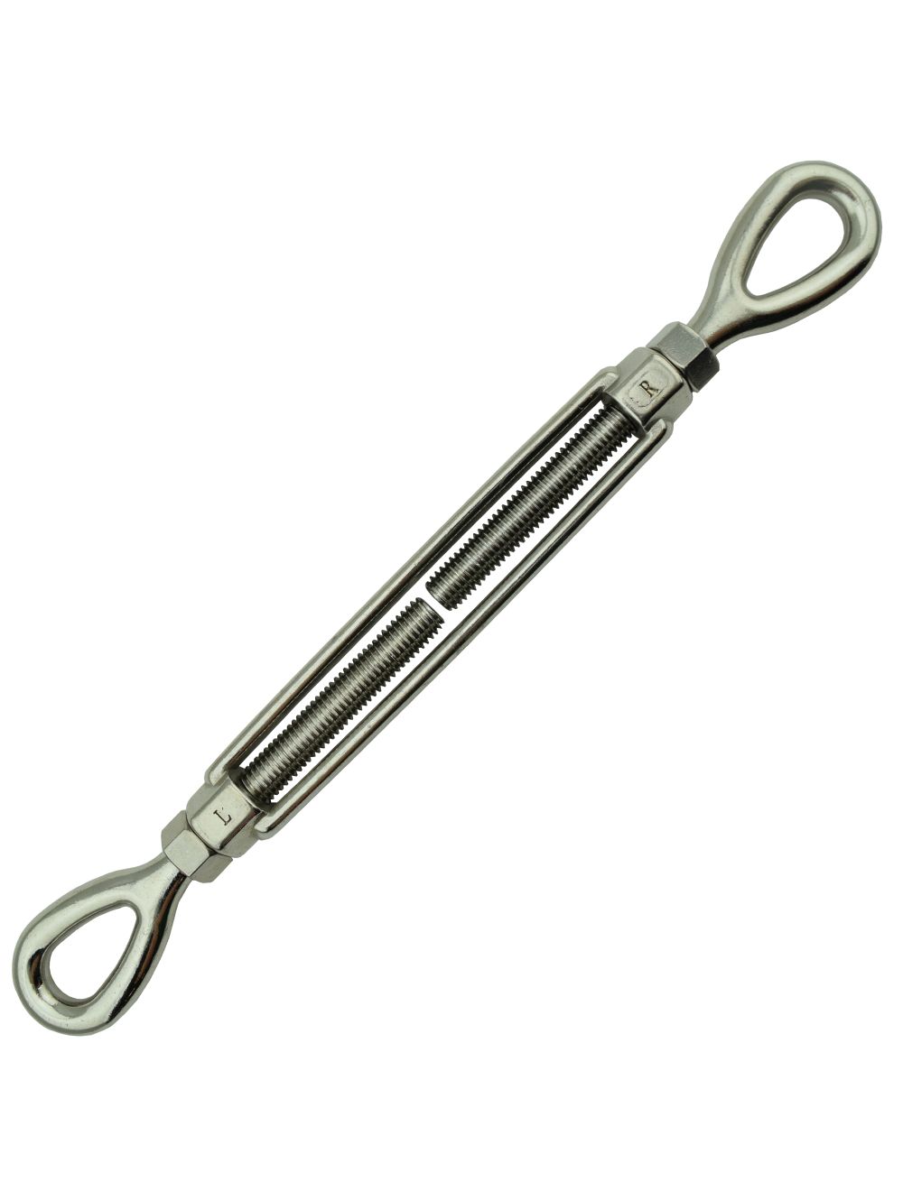 1/4" x 4" Eye to Eye 316 Stainless Steel Turnbuckle