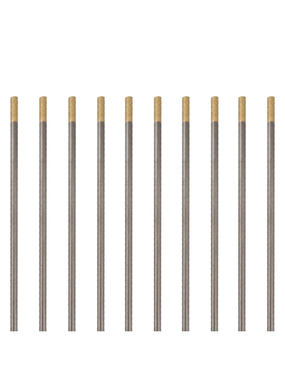 3/32" x 7" 1.5% Lanthanated Tungsten Electrode - Gold (10-pack)