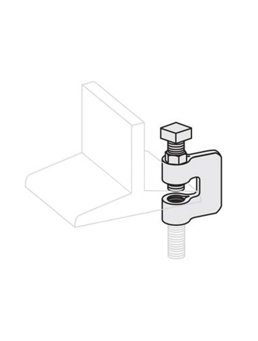 3/8" Steel C-Clamp with Locknut - 5 pc bag