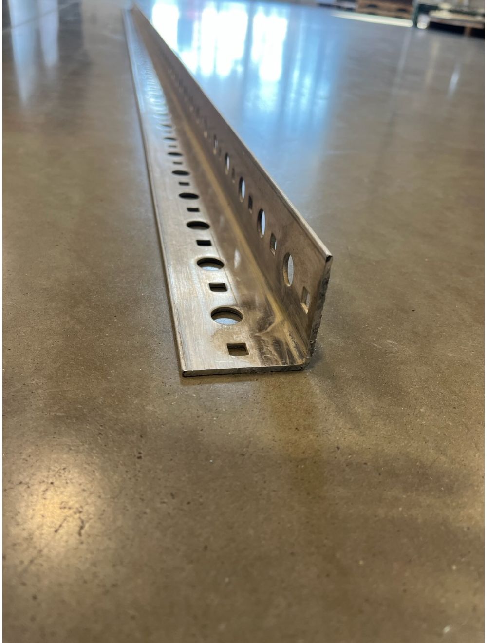 2" X 2" X 10' X 12GA Aluminum Perforated Angle