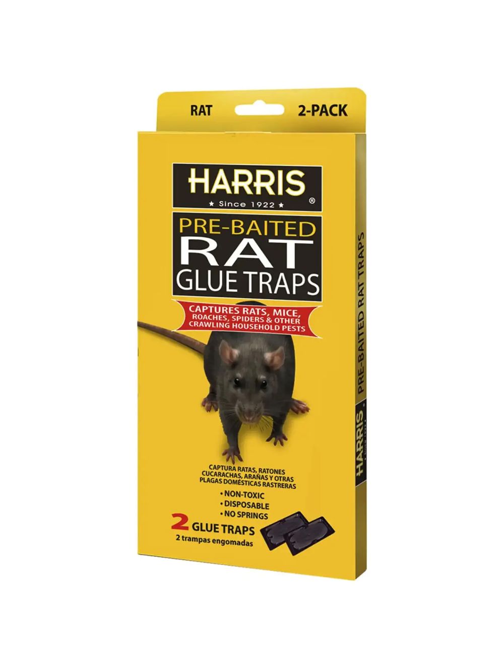 Harris HRG-2 Pre-Baited Rat Glue Trap - 2 Pack