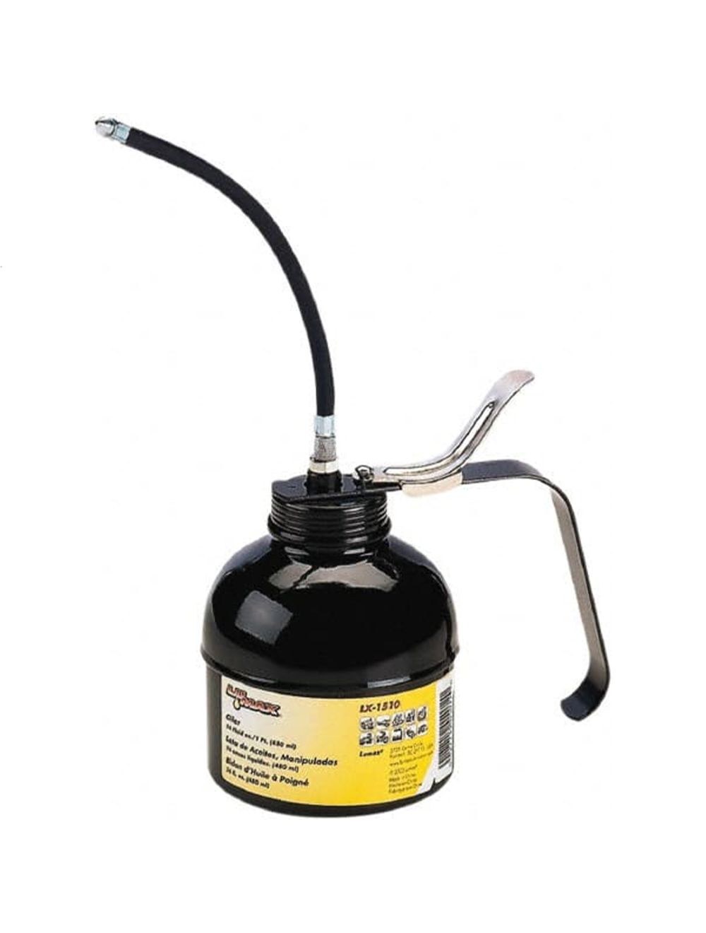 LuMax LX-1510 16 Fluid oz Handled Oiler 30° Flex Spout