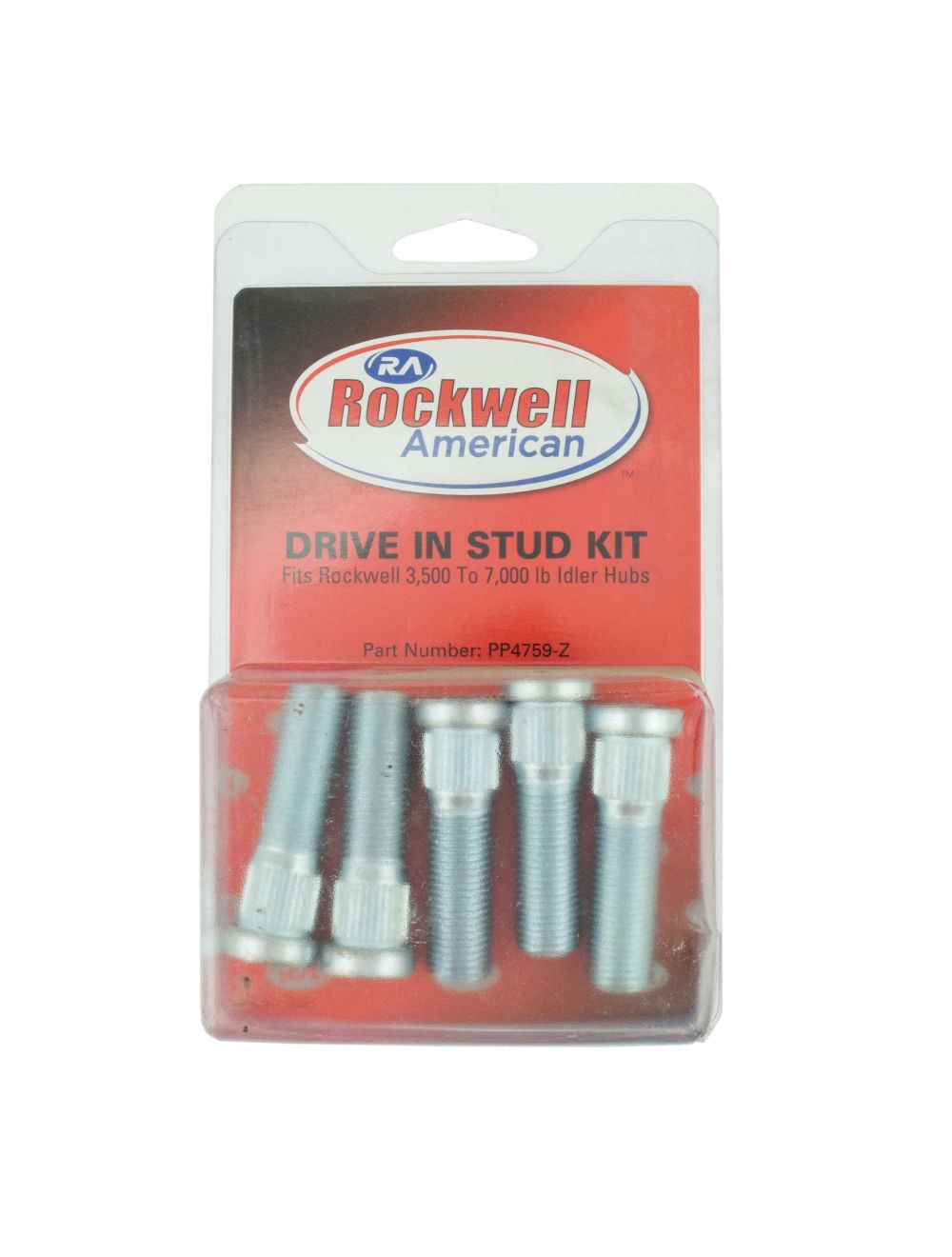 Rockwell American 1/2"-20 x 1.84" Drive In Trailer Axle Stud Kit (5 Pack)