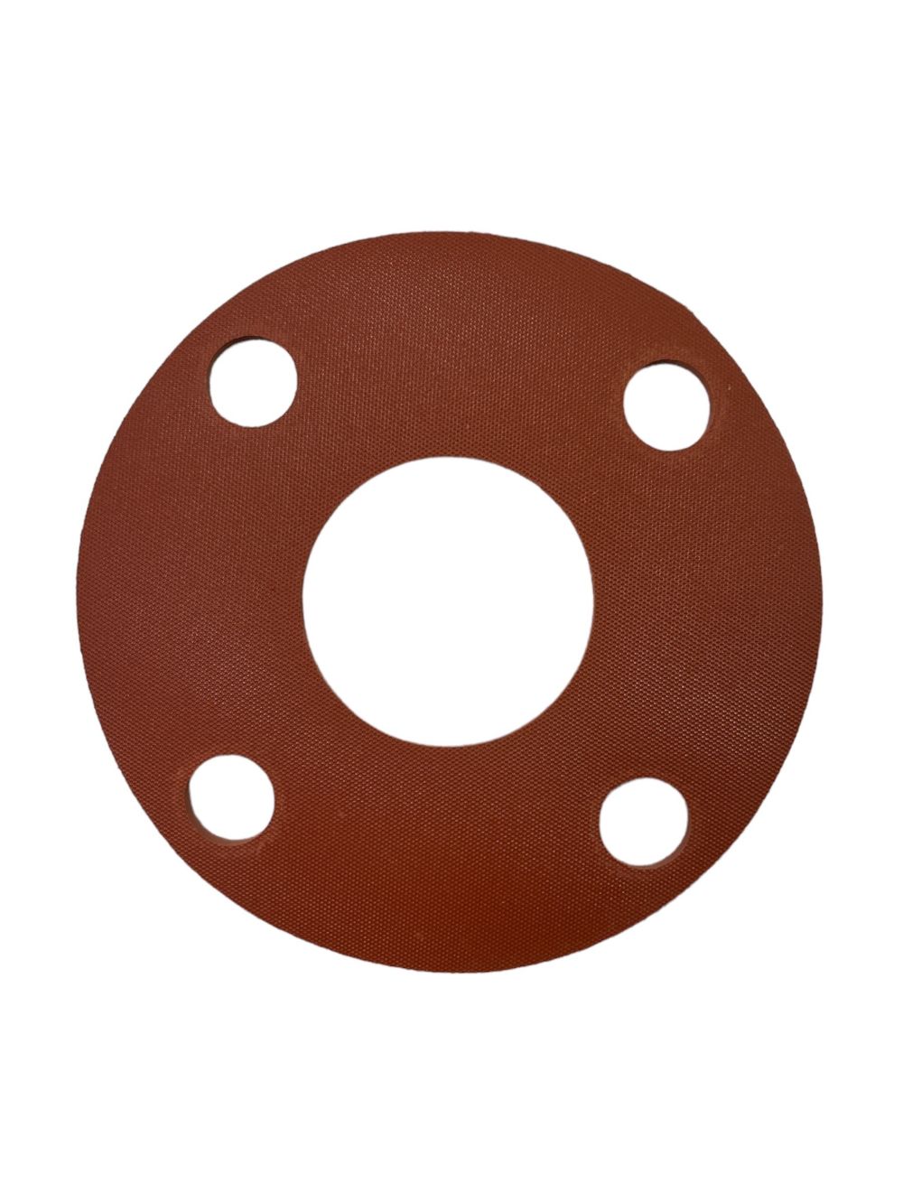8" Red Rubber Full Face Flange with Bolt Holes