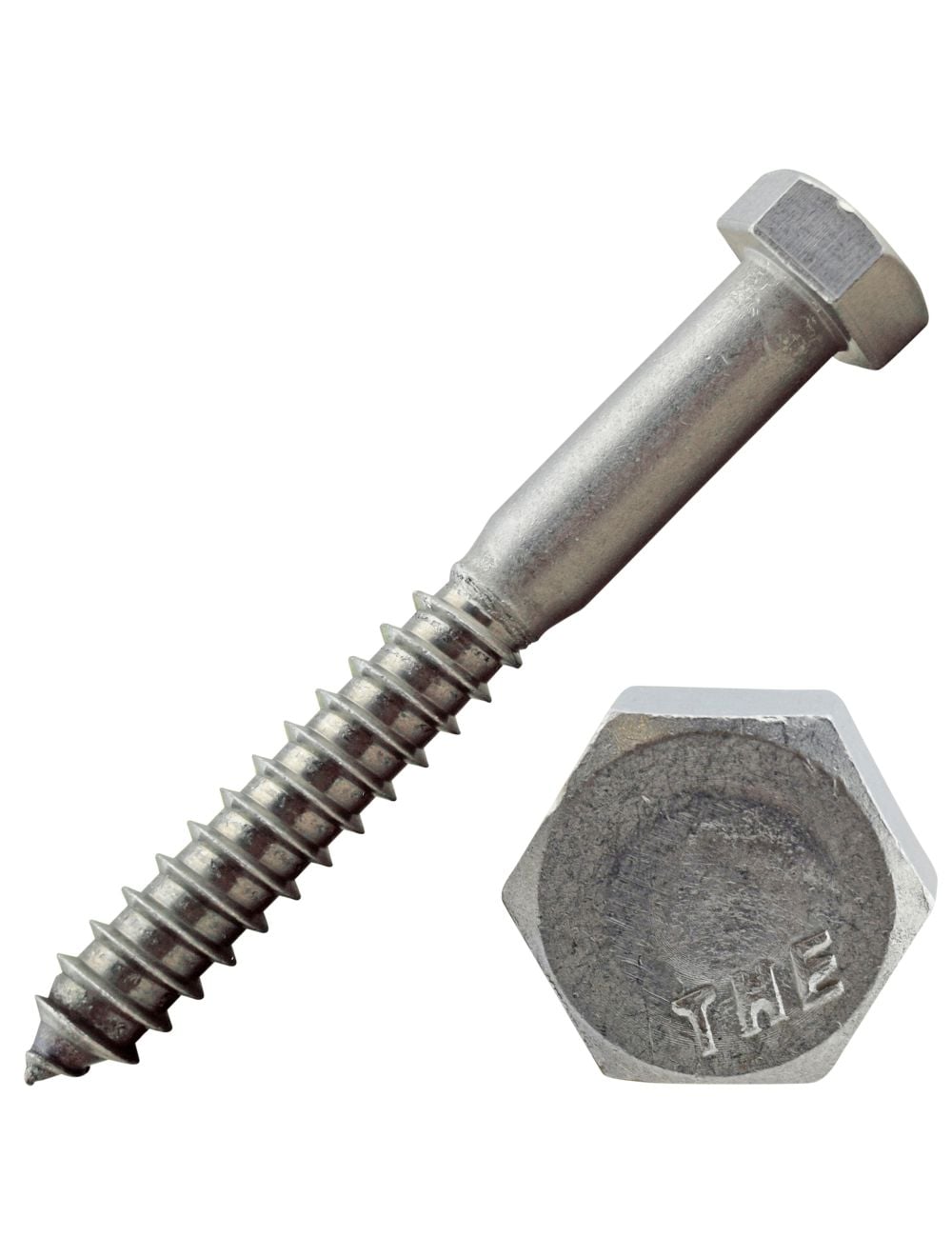 3/8" X 2-1/2" Hex Lag Screw 18-8 Stainless Steel - 325 pcs per box