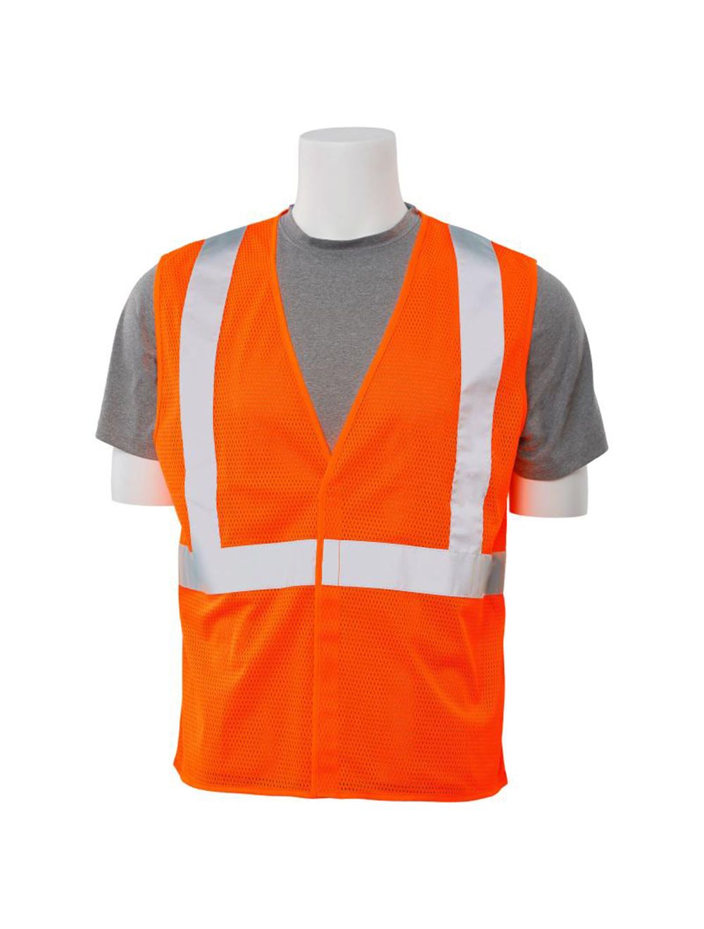 Class 2 Hi Viz Orange Safety Vest (Large)