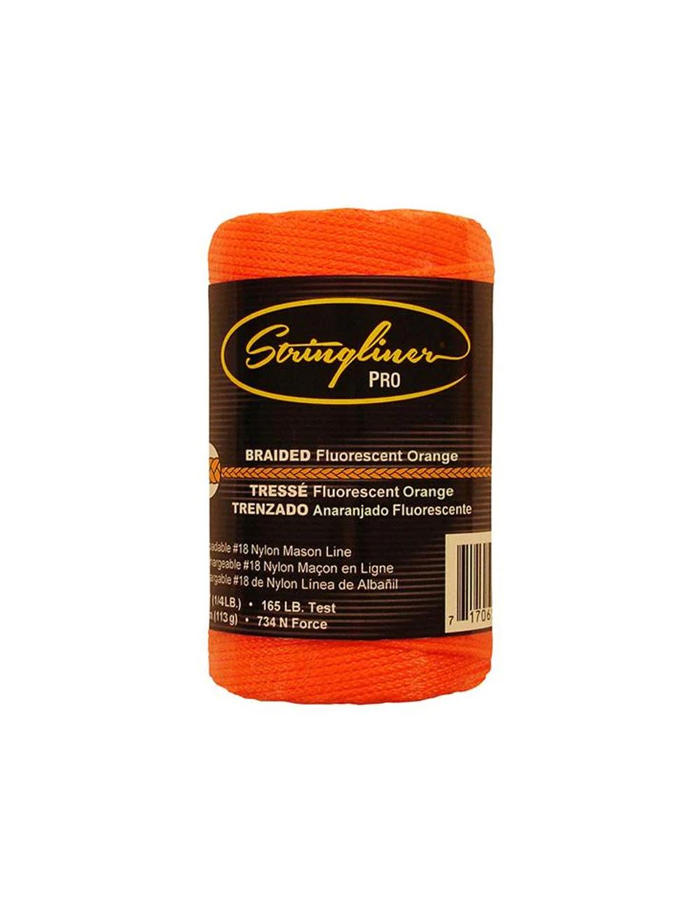 Stringliner 500' Braided Nylon String Line Roll (Orange)