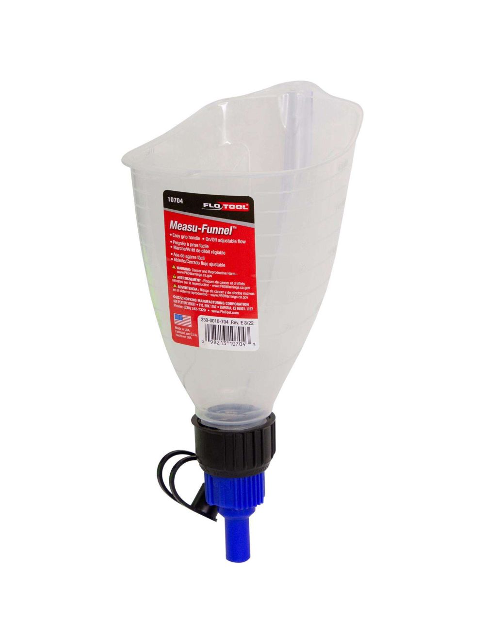 FloTool 10704 Plastic Measuring Funnel
