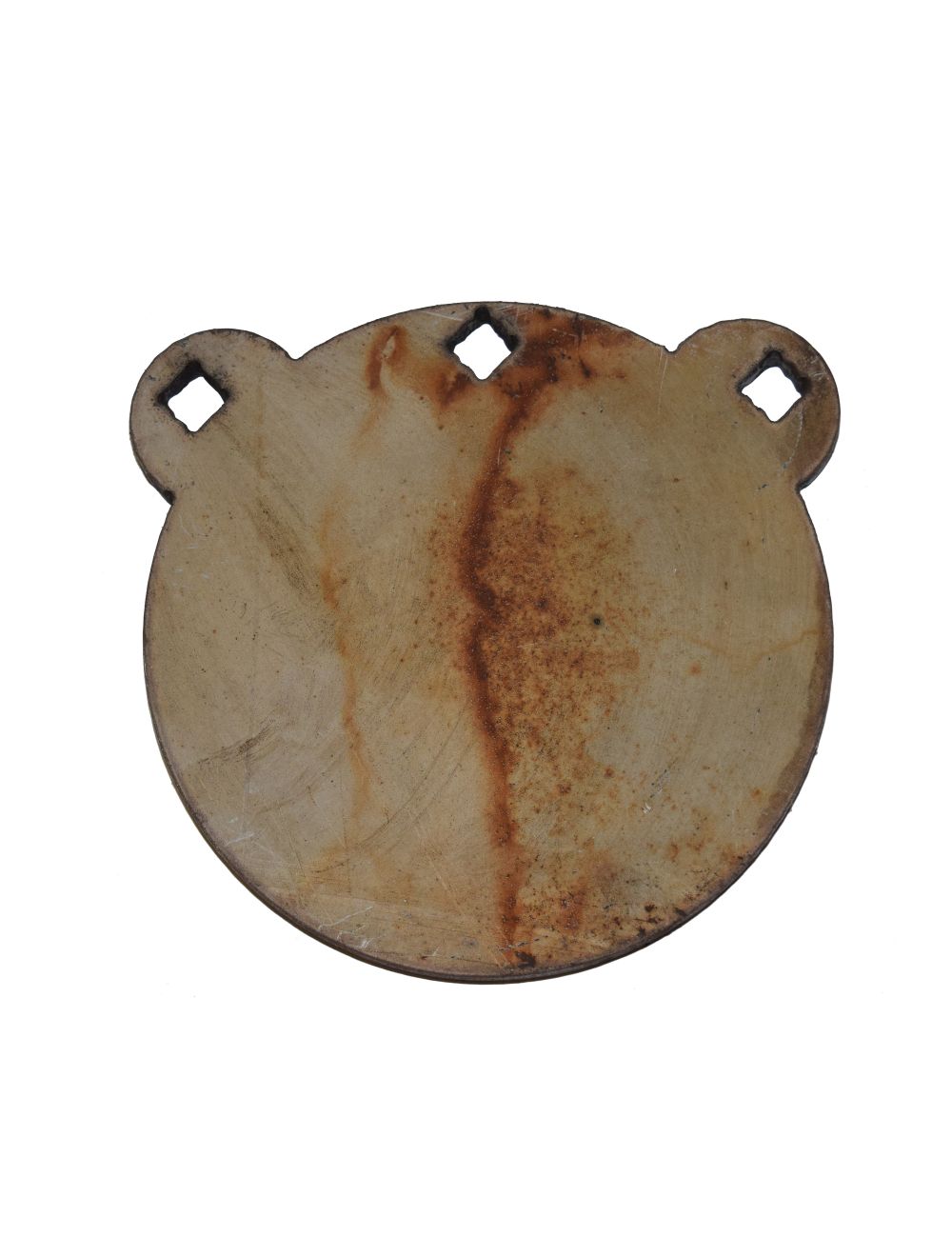 3/8" X 5" AR500 Round Target With 3 Holes