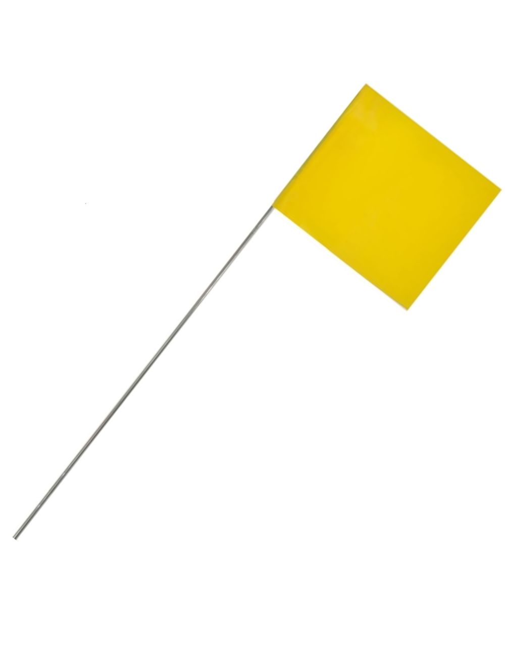 2-1/2" x 3-1/2" Yellow Marking Flag - 100 Pack
