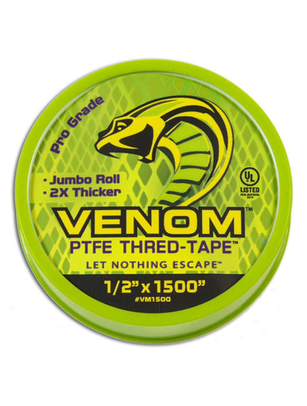 Venom VM1500 1/2" x 1500" PTFE Thred-Tape
