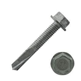 ITW Buildex #12-24 x 1-1/4" Hex Washer Head Self-Drilling Screw ...
