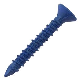 1/4" x 3-1/4" Star Flat Head Blue Climaseal Tapcon Masonry Screw - 100 ...