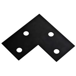 6" x 3" Corner Plate Structural Black