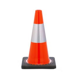 18" Orange Reflective PVC Traffic Safety Cone